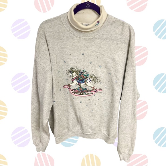 Gopher Sport | Sweaters | Vintage Gopher Sport Ribbons Flowers Rocking ...